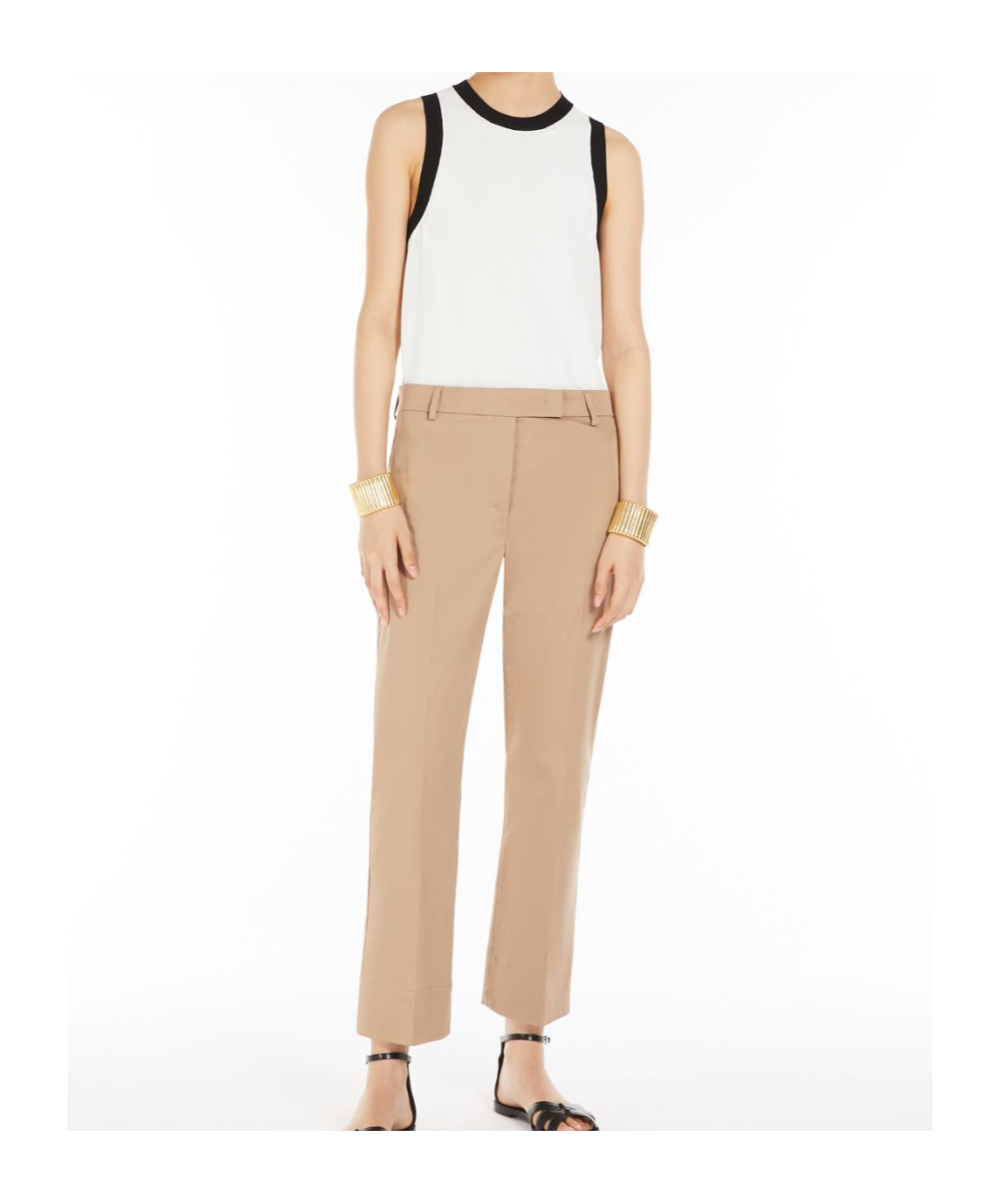 MAX MARA 'S Max Mara Slalom Crewneck Sleeveless Top